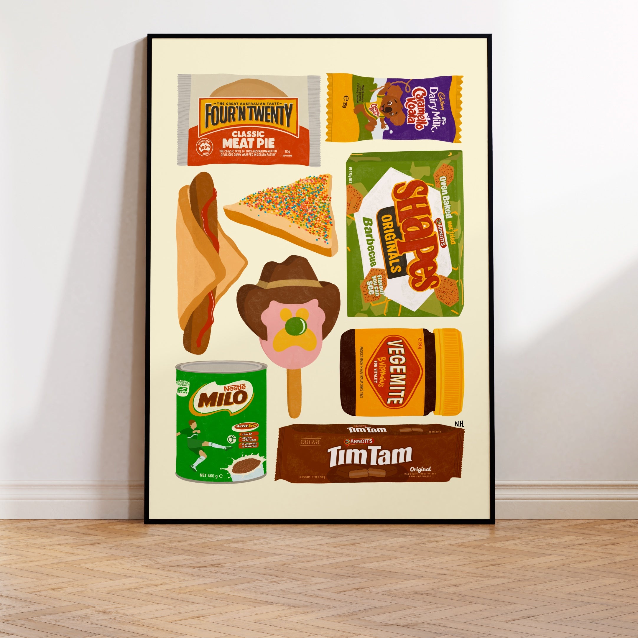 The Aussie Snack Print – Nelly Fran Designs